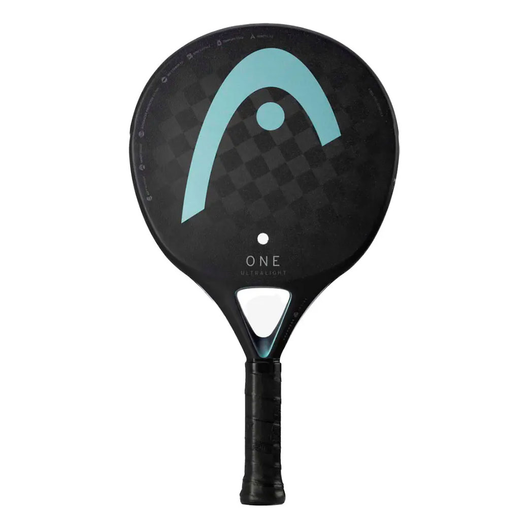 Head 2024 One Ultralight Black Padel/Pop Tennis Paddle (225024) | PaddleballGalaxy