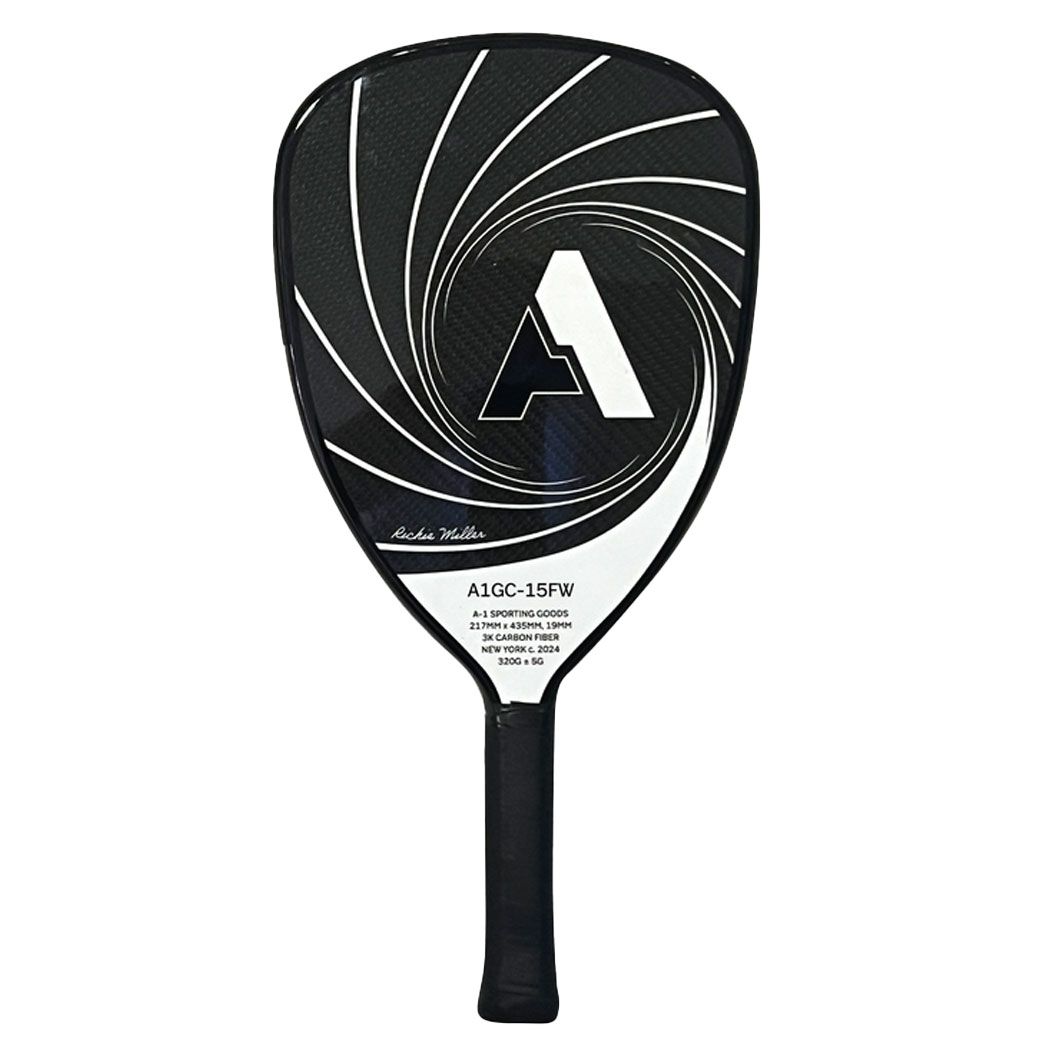 A1 A1GC-15FW White 'Teardrop' Paddleball Paddle | PaddleballGalaxy