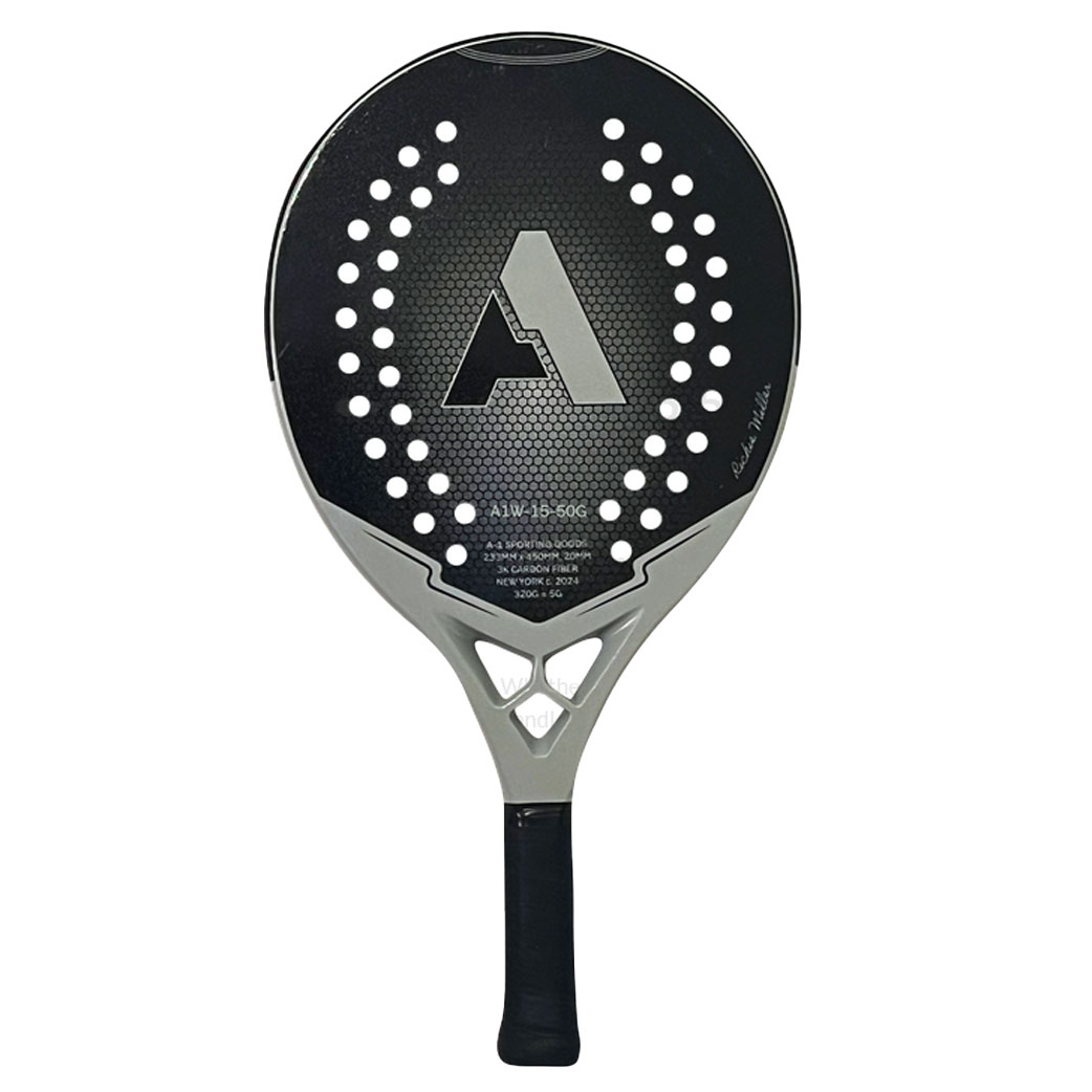 A1 A1W-15-50G Gray 'Waffle' Paddleball Paddle | PaddleballGalaxy