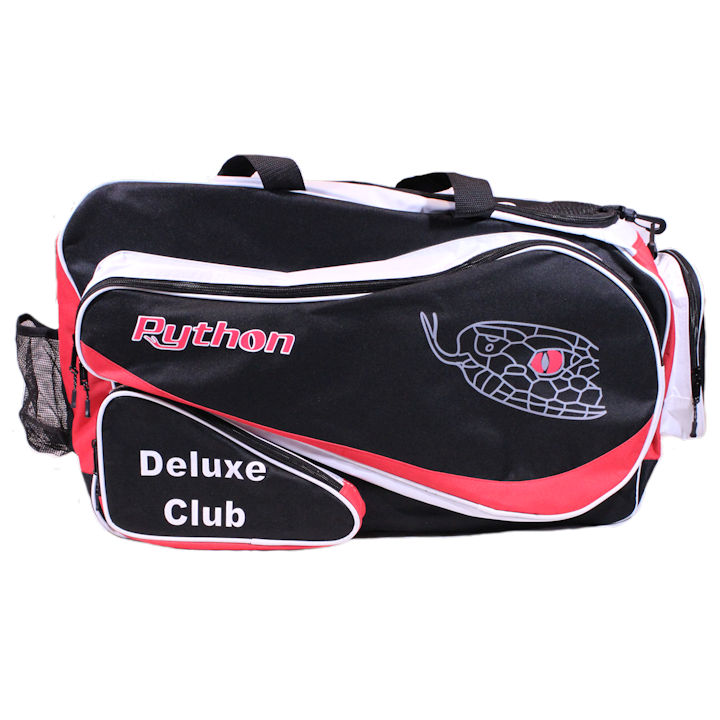 Python Deluxe Black/Red Club Bag | PaddleballGalaxy